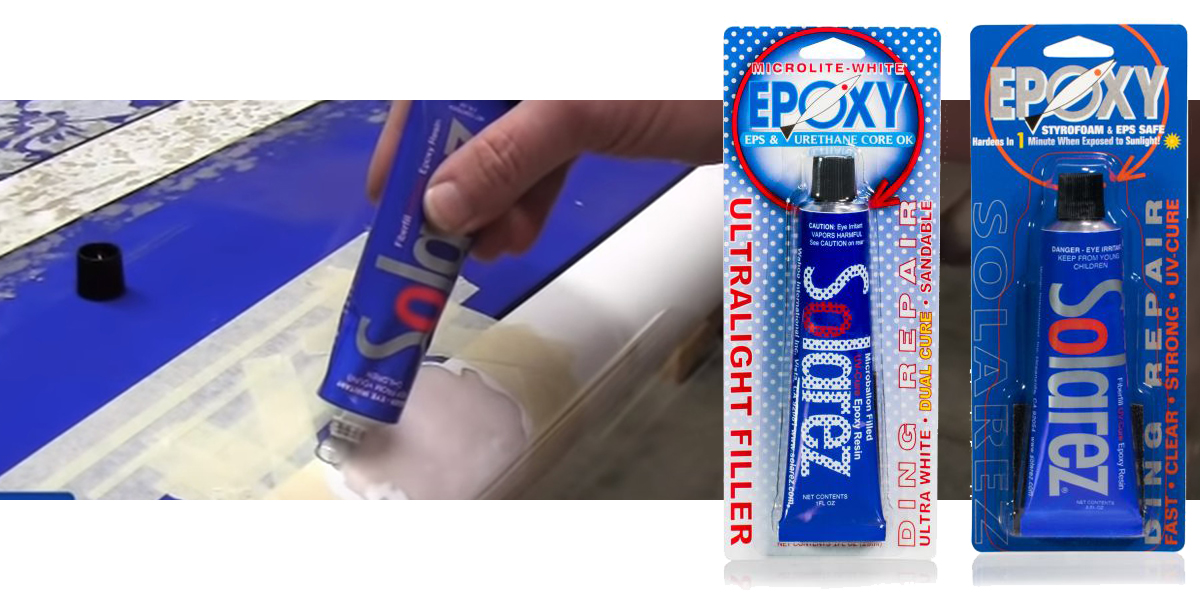 Board Repair that's WYSIWYG - Solarez UV Resins