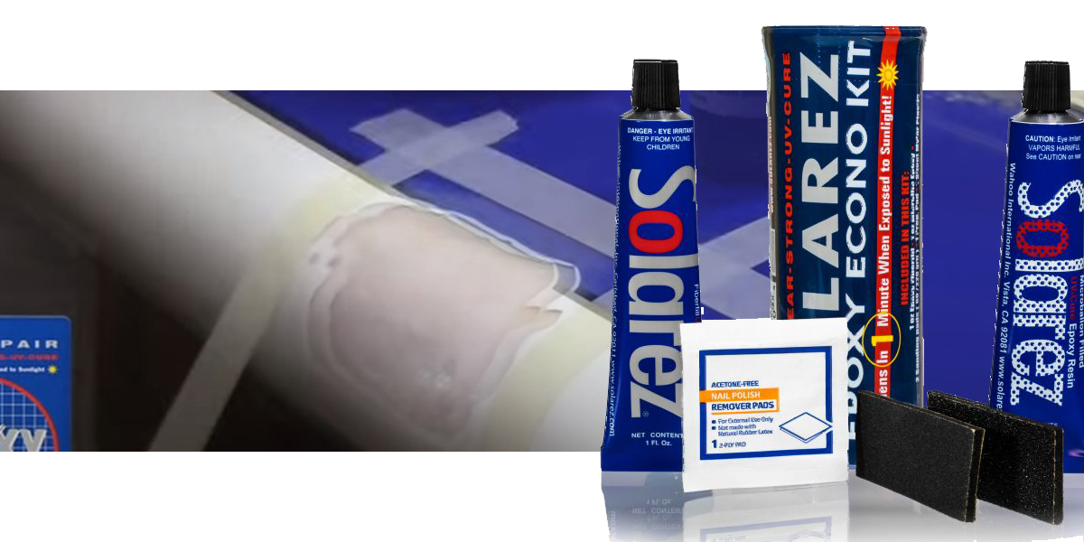Board Repair that's WYSIWYG - Solarez UV Resins